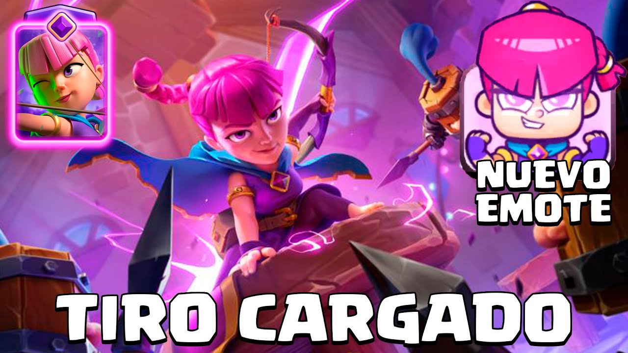 NUEVO EMOTE Y ARENA | GAMEPLAY ARQUERAS EVOLUCIONADAS | Clash Royale ...