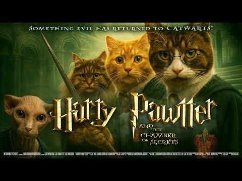 Harry Pawtter and the Chamber of Secrets - HARRY POTTER Parody Trailer with Cats