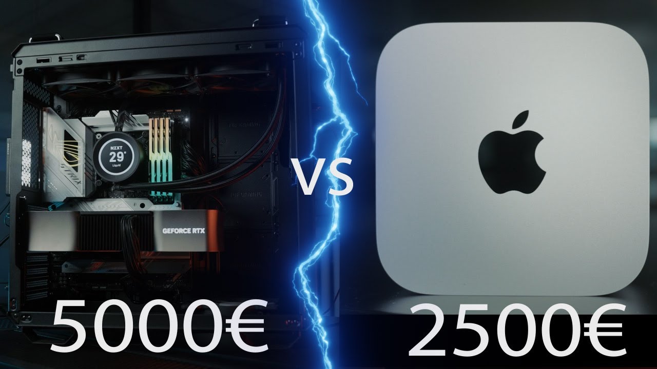 MAC Mini M4 Pro 2500€ vs PC Windows Ultra 5000€ : BATTLE EN MONTAGE ...