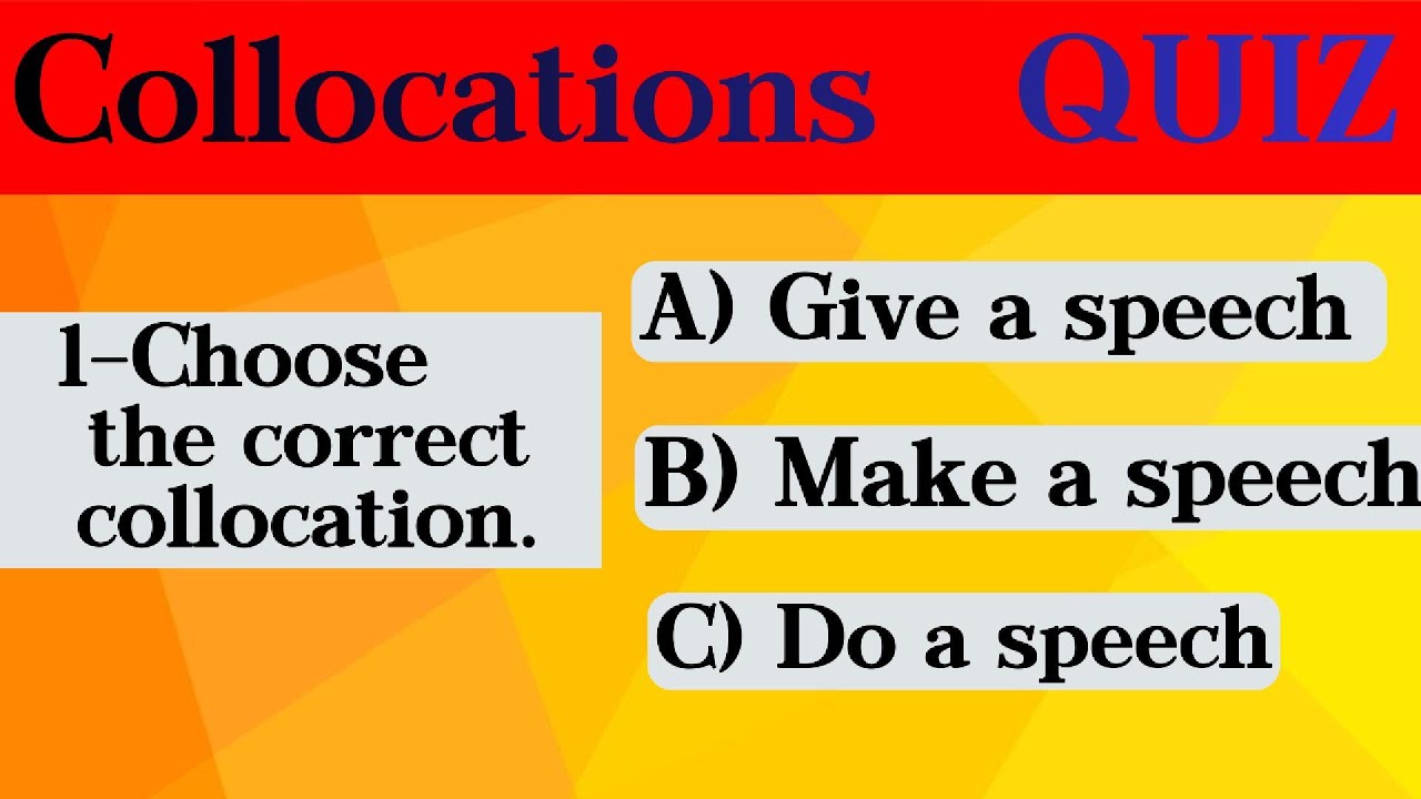 Test Your English: Collocations Quiz for All Levels - YouTube