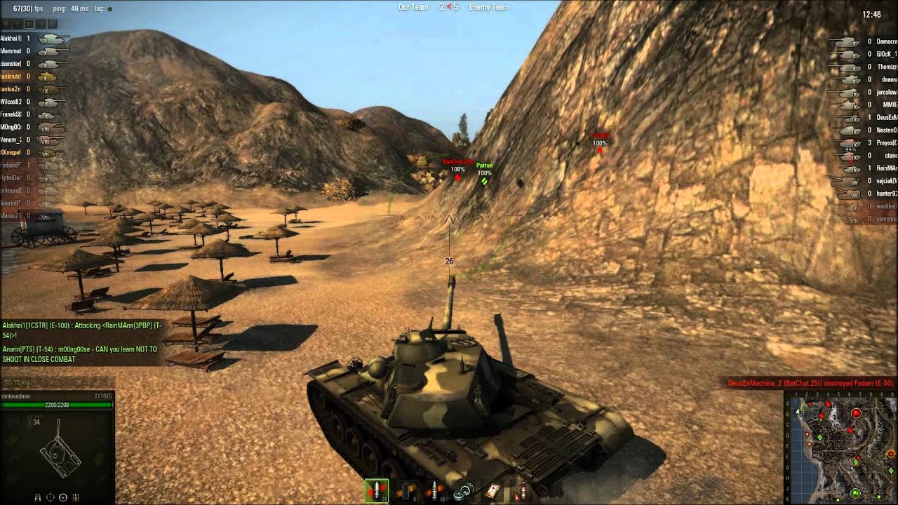 World Of Tanks T110E5 Heavy Tank Gameplay #2 Platton inc TD's win match ...