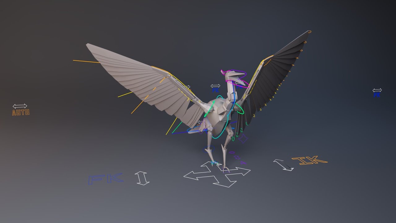 Mechanical Bird Rig Demo - YouTube