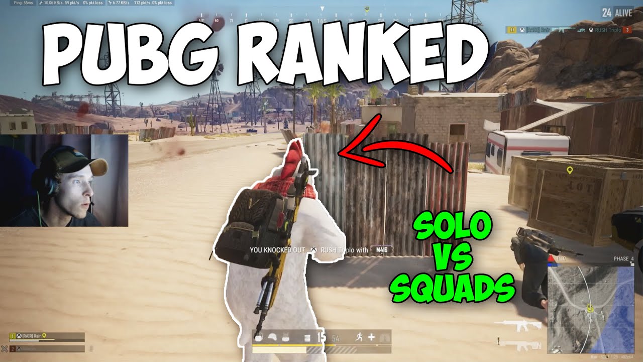 PUBG RANKED SOLO VS SQUADS! PREDATOR PUSH #3 - YouTube