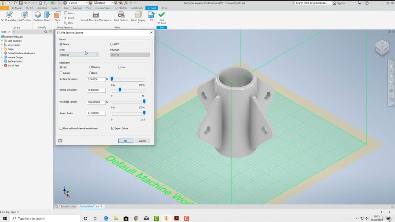 39 3D Printing From Inventor | AutoDesk Inventor Complete Learning Tutorials - YouTube