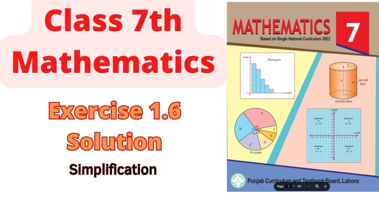 Class 7th | Exercise 1.6 | Mathematics Solution - YouTube