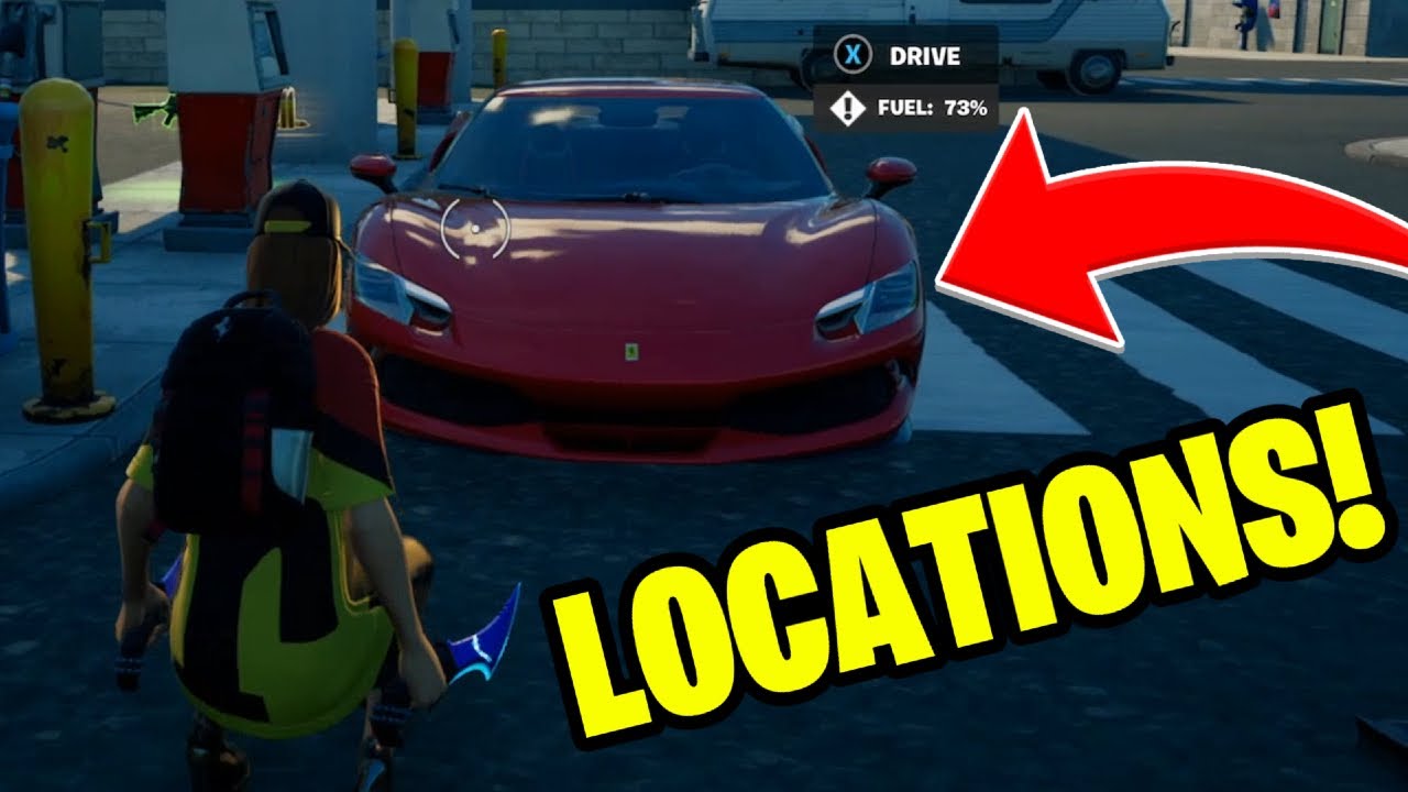 How To Find FERRARI 296 GTB Cars in Fortnite! (Ferrari Locations ...