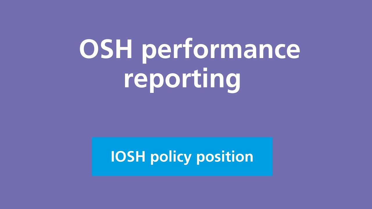 OSH performance reporting - YouTube