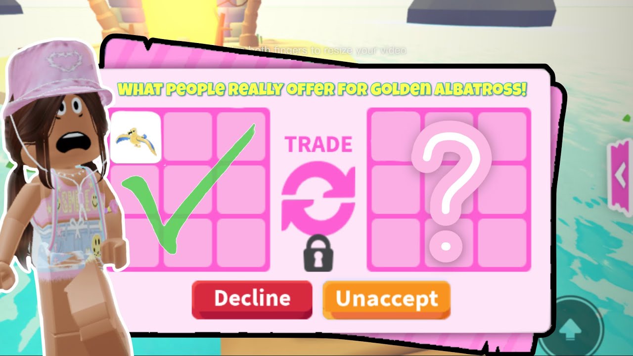 what people REALLY offer for my GOLDEN ALBATROSS! (Roblox adopt me ...