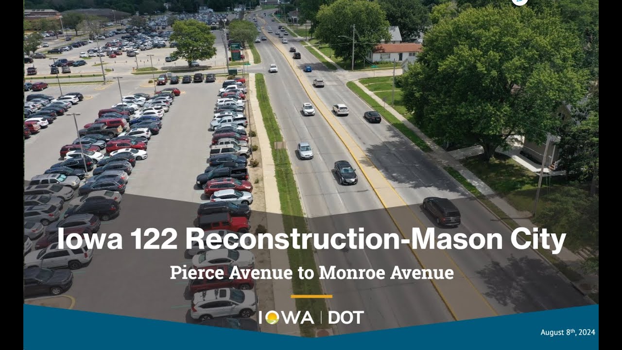 Iowa 122 Reconstruction - Mason City - YouTube