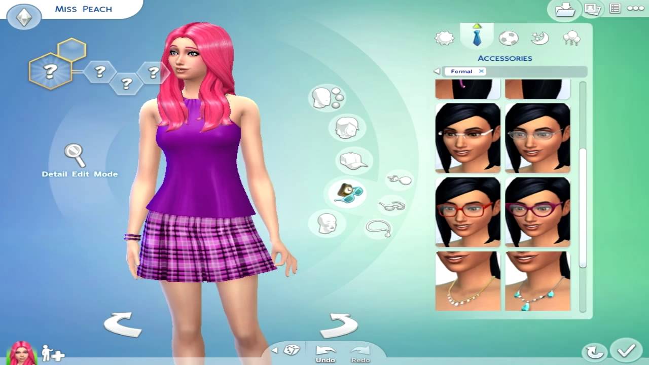 The Sims 4: Create-A-Sim Demo | Making Miss Peach - YouTube