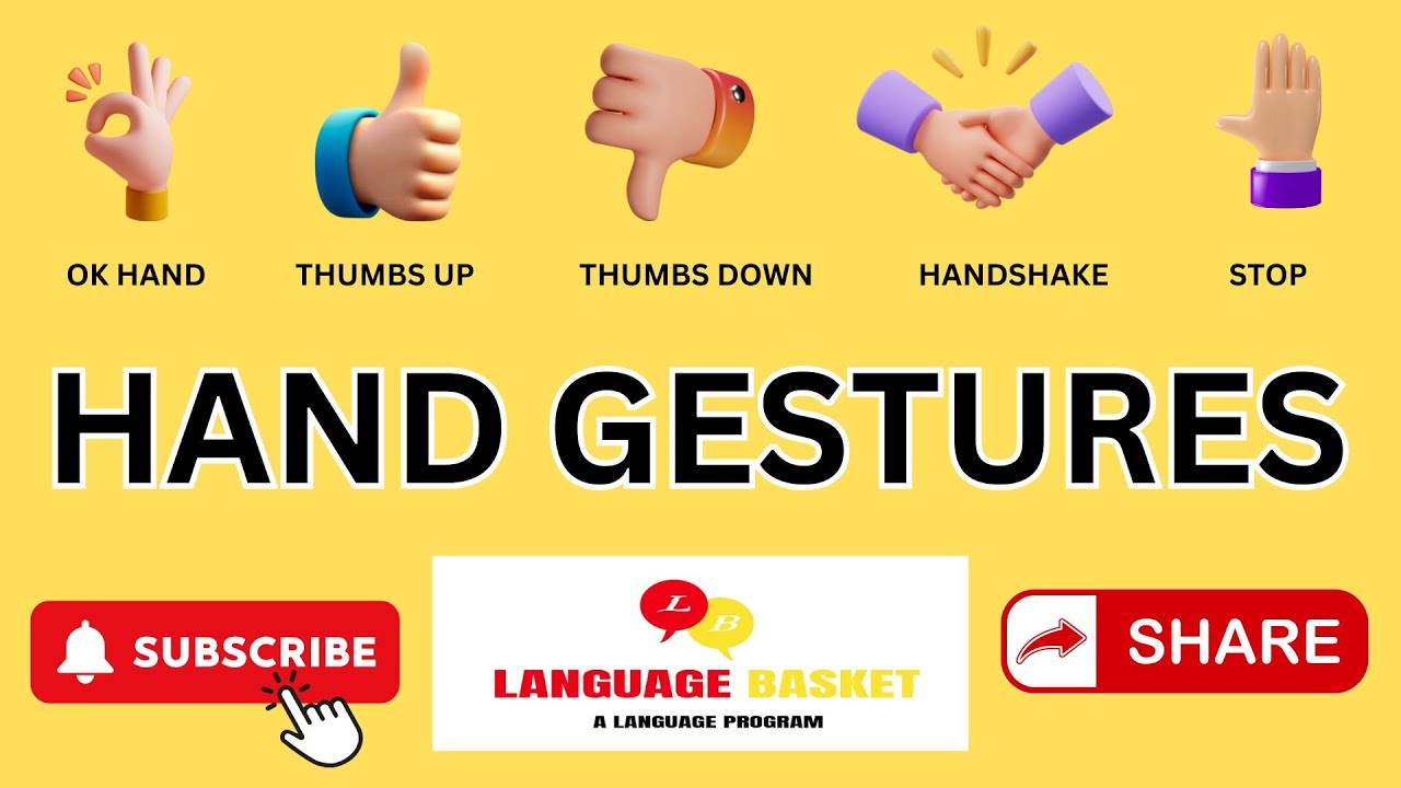 Learn Hand Gestures with Pictures: Fun and Easy for Kids! - YouTube