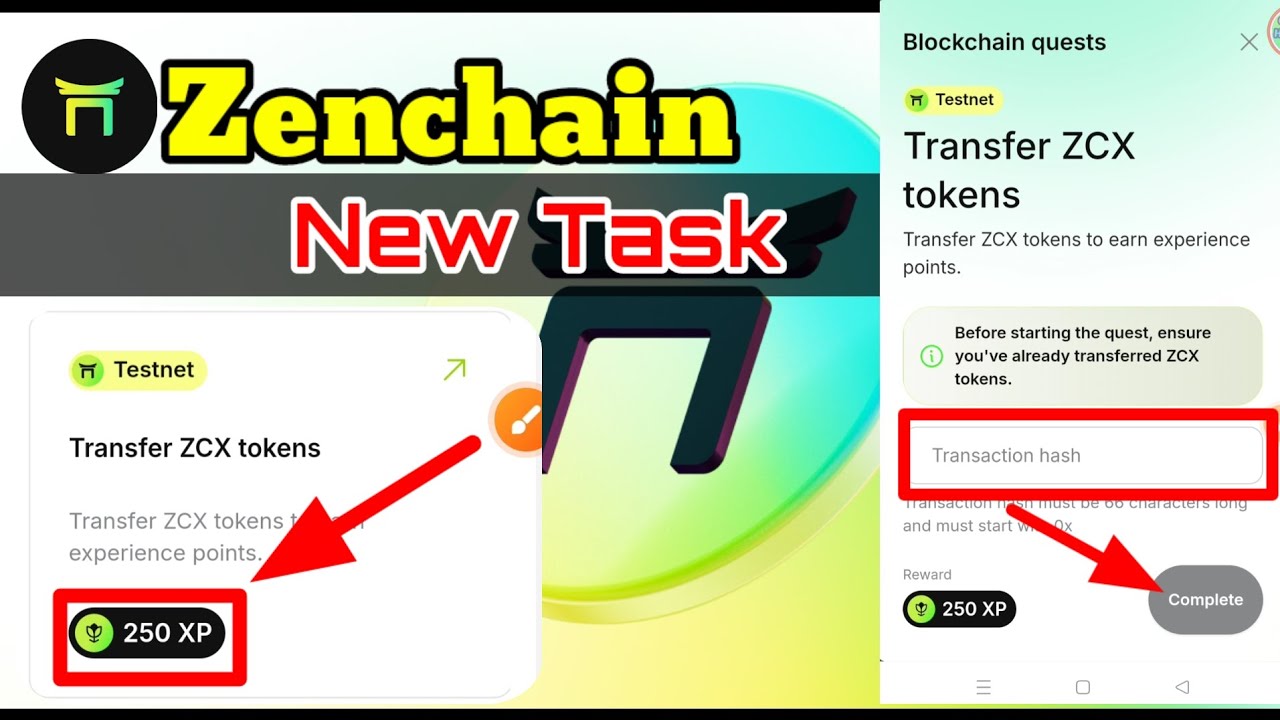 ZenChain Testnet New Task | ZenChain Airdrop Task | Transfer ZCX Tokens ...