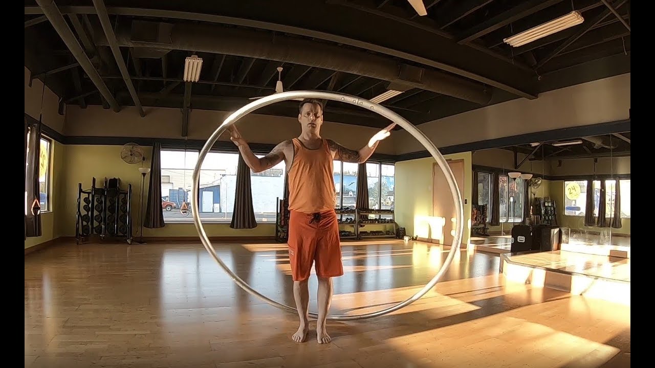 Cyr Wheel Tutorial - Absolute Beginner Part 2 - Walking the wheel ...