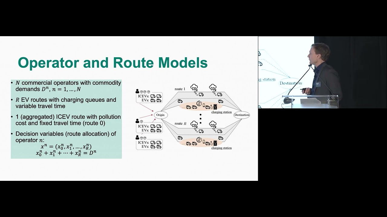 Learning in Routing Games for Sustainable Electromobility - YouTube