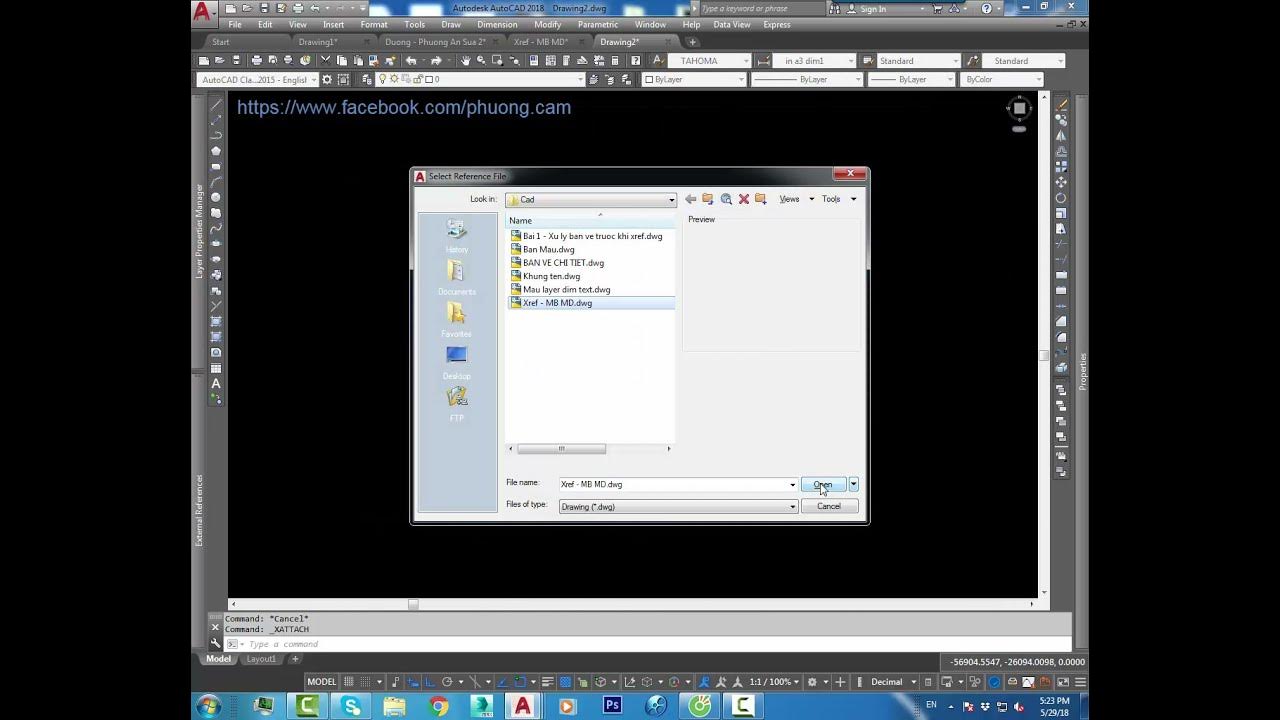 Xref Layout - Video 3 - Lệnh Xref Được Dùng Như Nào - PhuongTk - YouTube