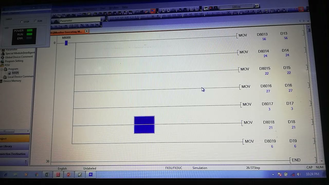how to make real time clock in Mitsubishi plc fx series and hmi - YouTube