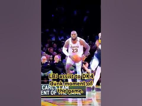 Lebron James assist to Dalton Knecht dunk moment of the game. - YouTube