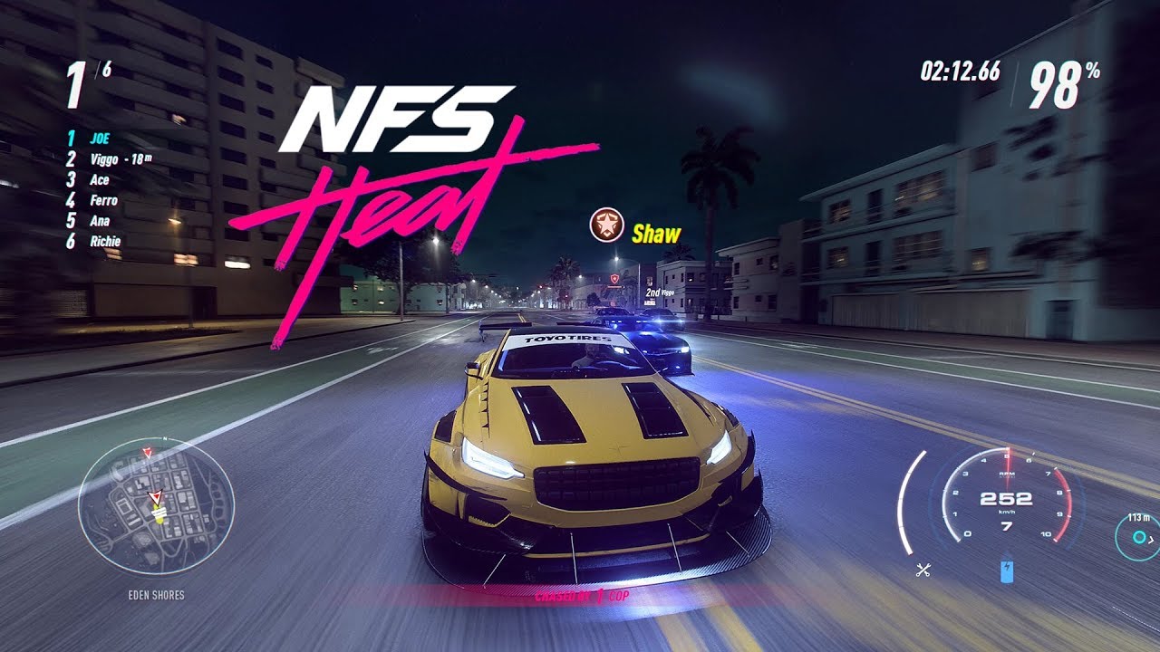 NEED FOR SPEED HEAT First Race 4K 60fps Gameplay Walkthrough - YouTube