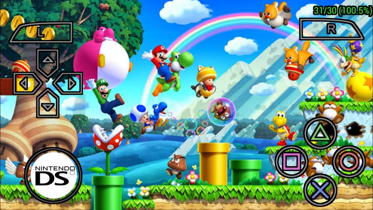 New Super Mario Bros game on android mobile (NDS_games) # ...