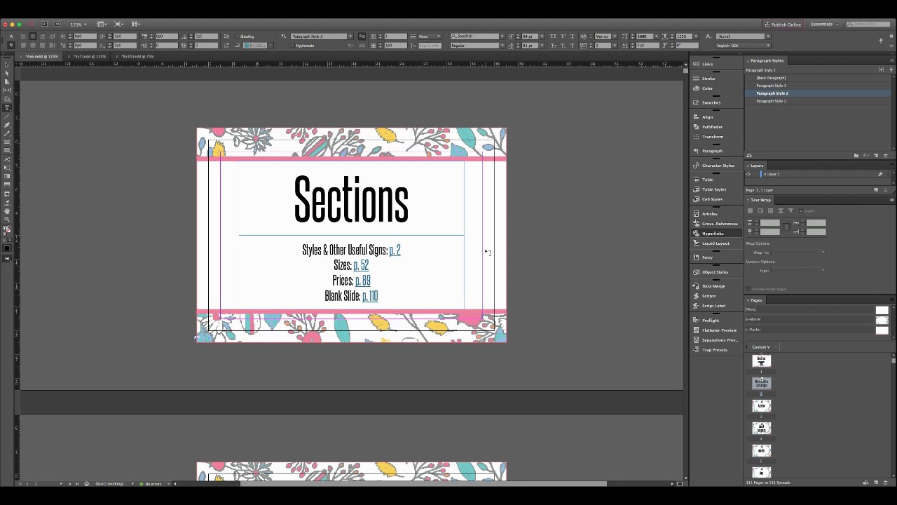 InDesign CC: Automatically insert page numbers to hyperlink destination - YouTube