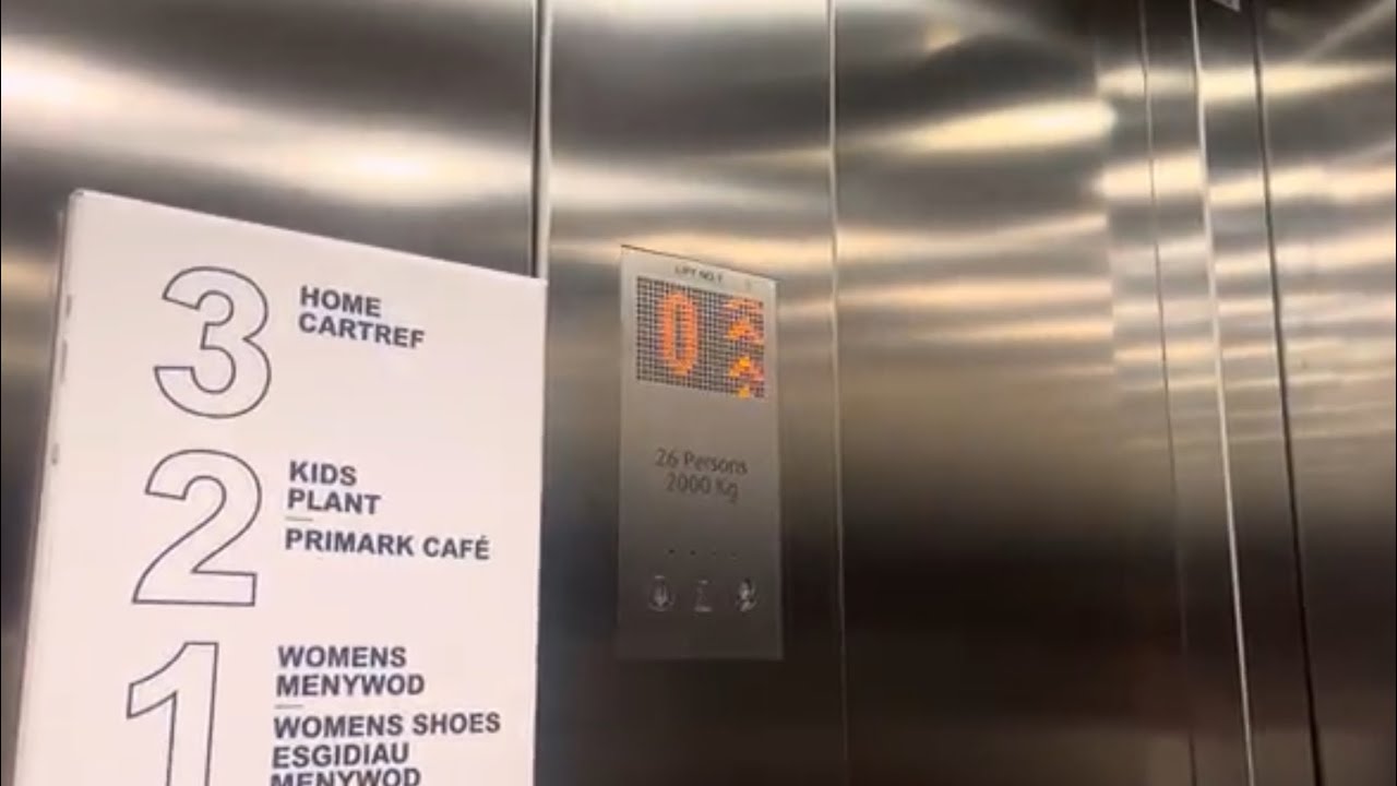 Kone MRL Elevators @ Primark-Cardiff, UK - YouTube