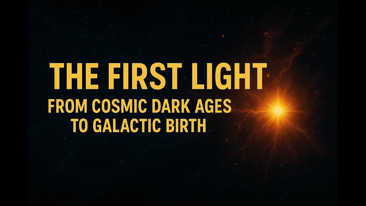 Series 2: The First Light: From Cosmic Dark Ages to Galactic Birth ...