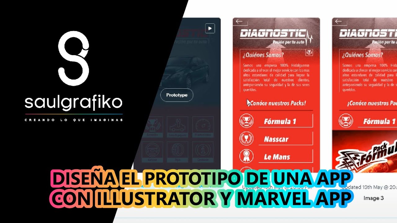 Diseña el prototipo de una app con Illustrator y Marvel App. - YouTube