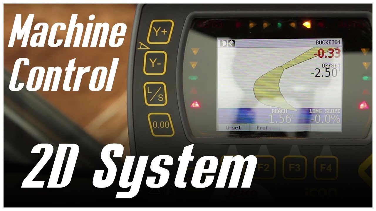 Machine Control - 2D Excavator System - YouTube