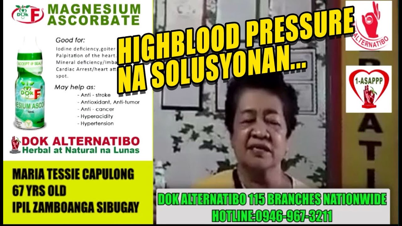 MAGNESIUM ASCORBATE MARIA TESSIE CAPULONG 67YRS OLD IPIL ZAMBOANGA ...