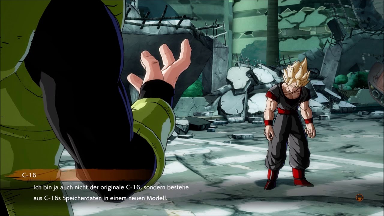 Dragonball FighterZ C16 trefft auf Klon Son Goku - YouTube