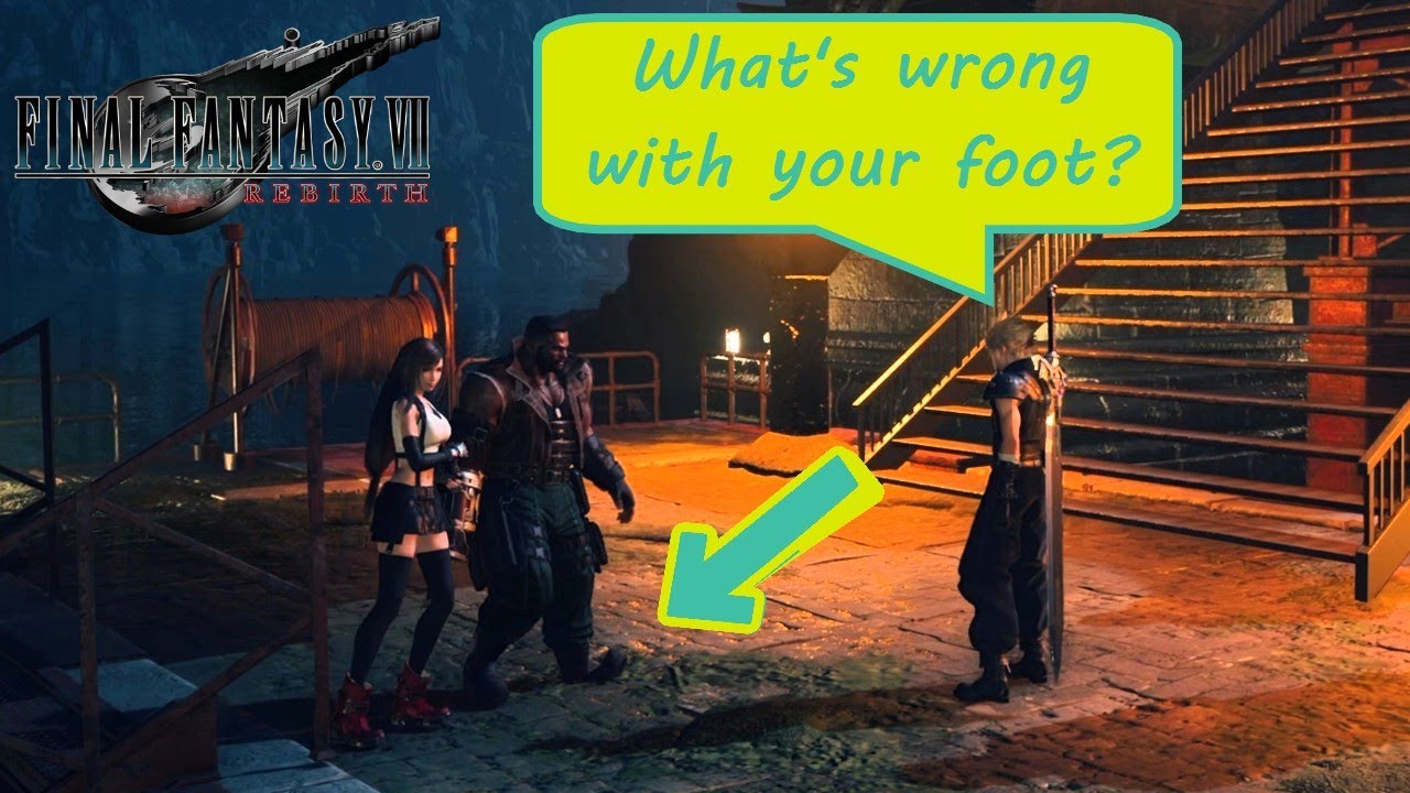 Barret's Foot Is Stuck In The Ground! ^^ [Bug] | Final Fantasy VII ...