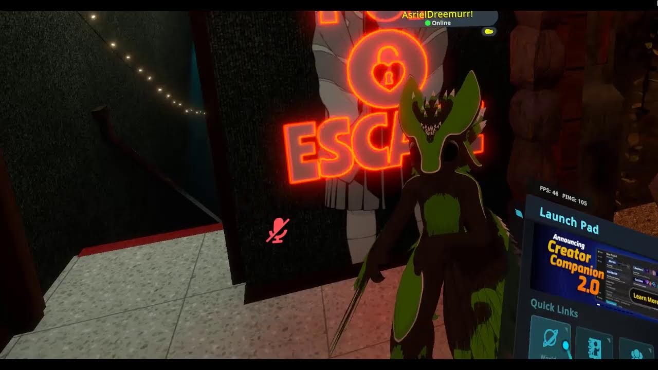 playing vrchat on pop escape - YouTube
