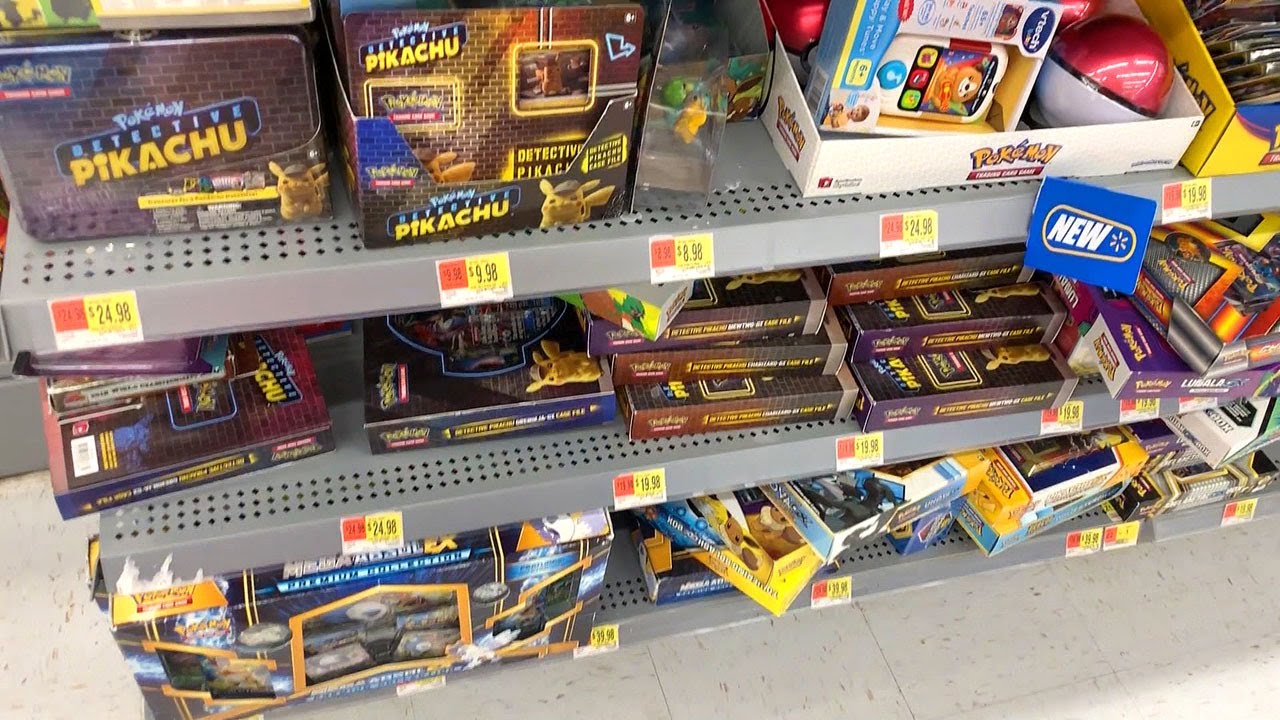 Shelf COMPLETLEY FULL of Pokemon Cards at Walmart 2 Years Ago ...