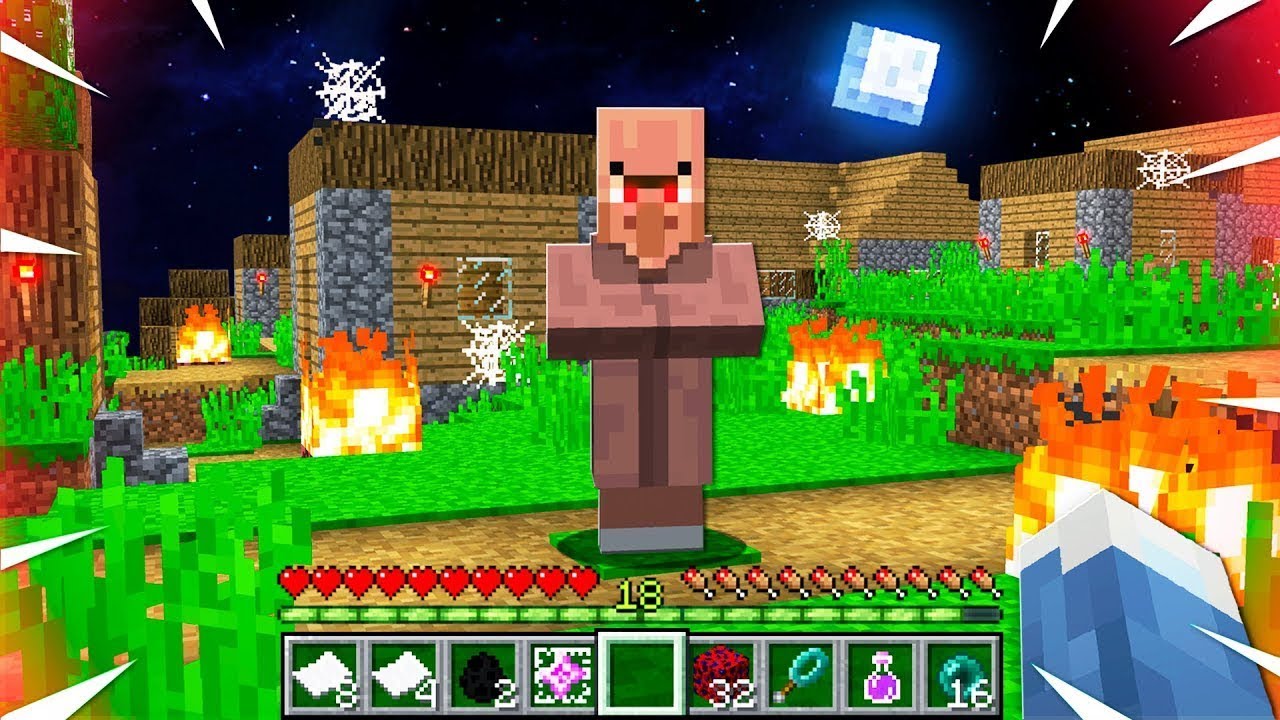 HORROR FALUSIAK IJESZTENEK A MINECRAFTBAN *SEGÍTSÉG* - YouTube