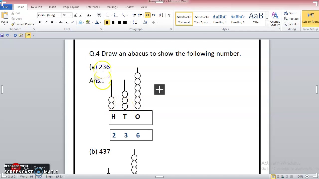 lesson 5 part 2 for Grade 3 Mathematics | Drawing abacus | 3-9-2020 ...