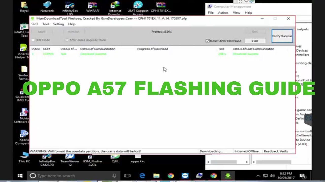 How to flash Oppo Mobile phone | MSM download tool flash | Oppo A57 ...