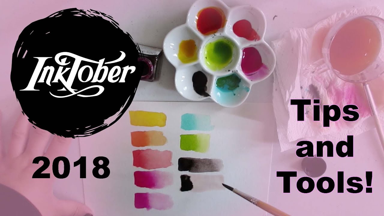 Inktober 2018--Tips, Tools, and Strategies to finish it - YouTube