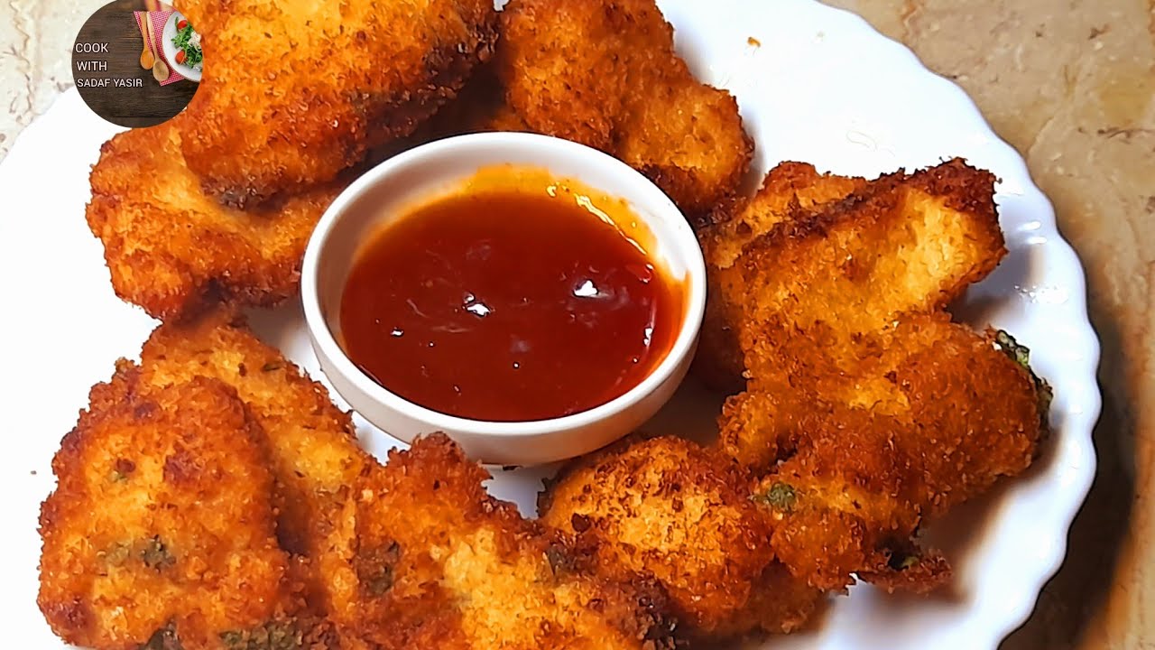 Crispy Garlic Chicken nuggets || Garlic and coriander nuggets || 10 min ...