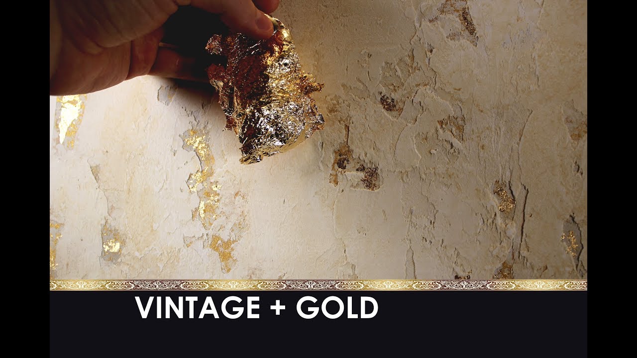 ВИНТАЖНАЯ С ЗОЛОТОМ / Stucco with GOLD / Декоративная штукатурка ...