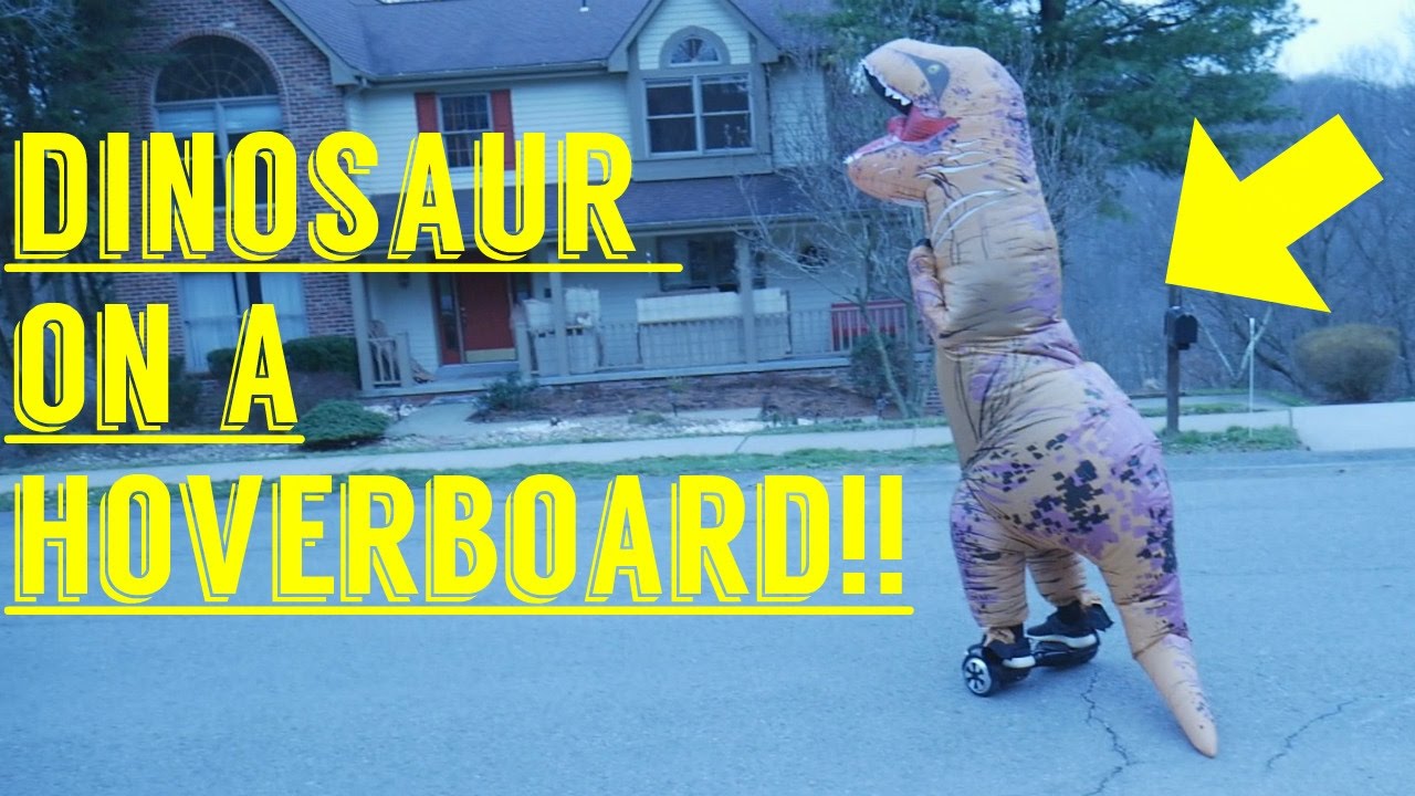 DINOSAUR ON A HOVERBOARD!! - YouTube