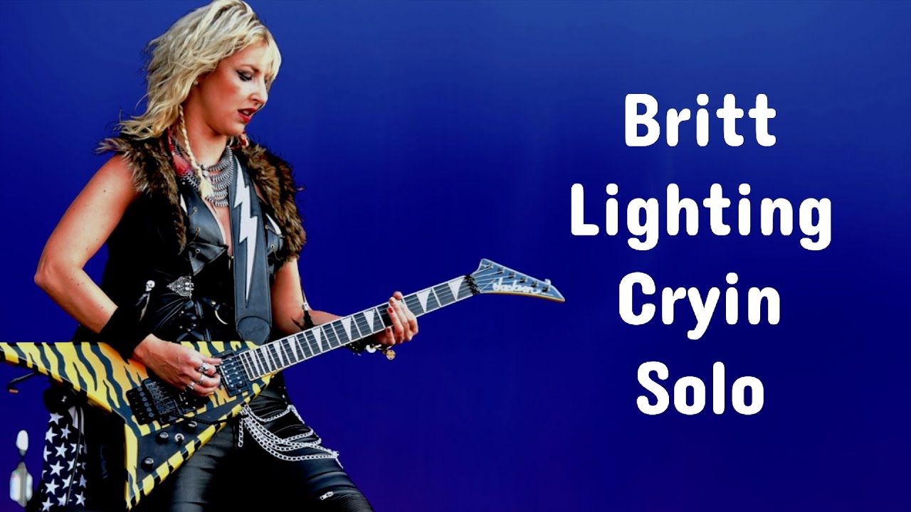 Britt Lightning Vixen Cryin Solo - YouTube