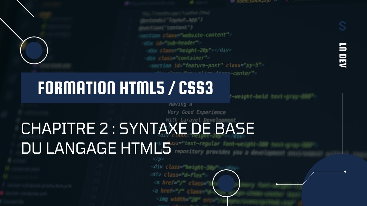 DEBUTER EN HTML5 ET CSS3 - CHAPITRE 2 - SYNTAXE DE BASE DU LANGAGE HTML5 - YouTube