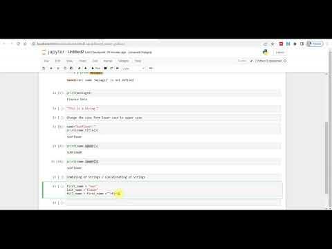 PYTH 05: Combining Strings in python - YouTube