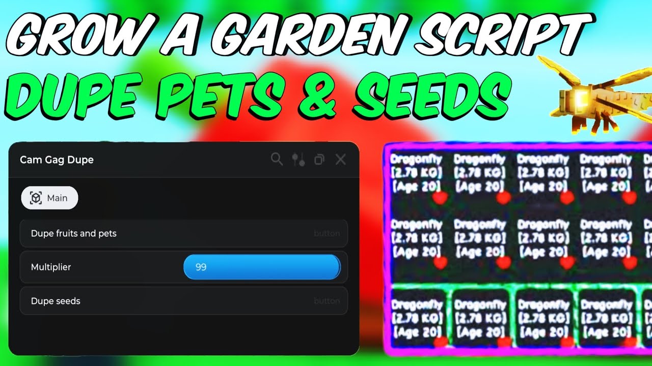 NEW GROW A GARDEN DUPE SCRIPT [ PETS, SEEDS] 2025 WORKİNG - YouTube