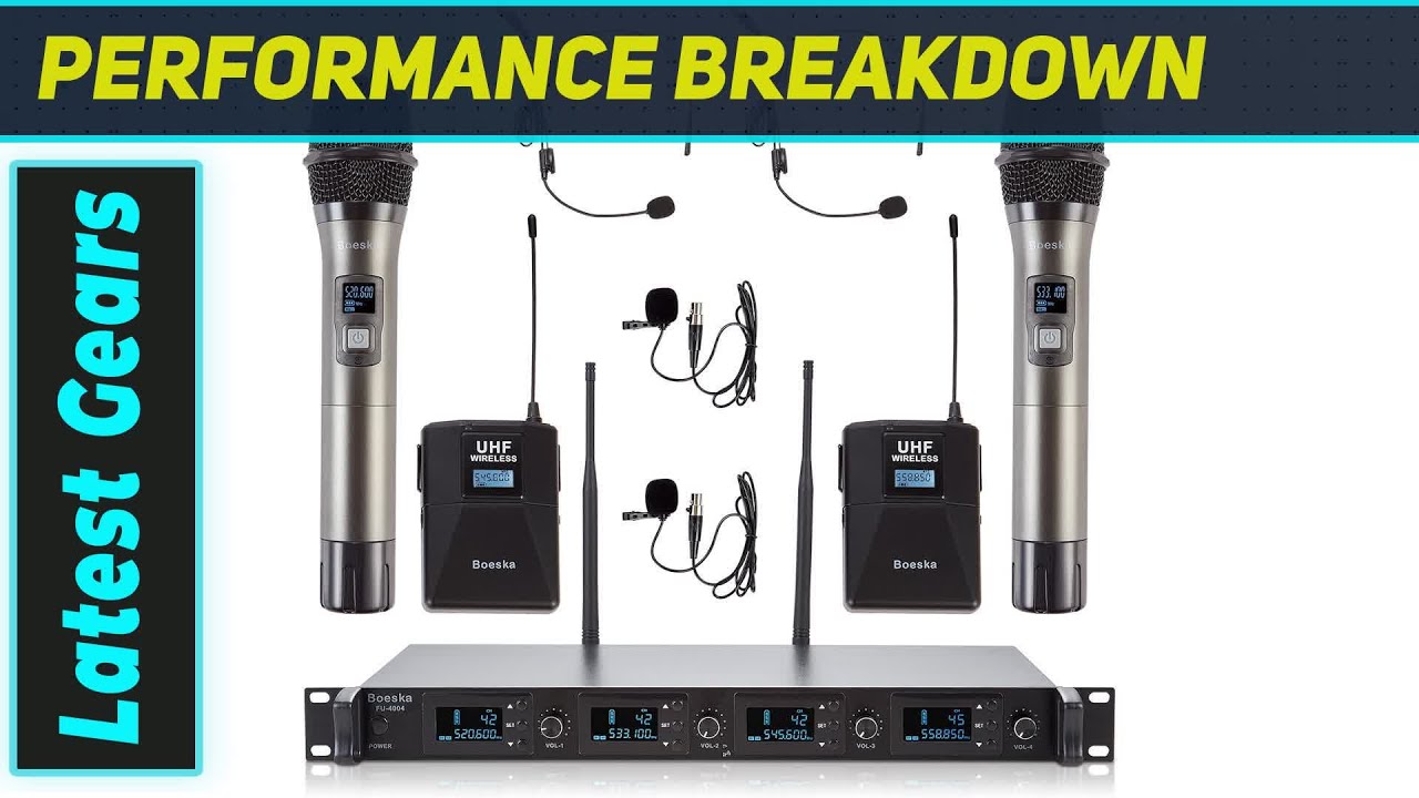 Best 4 Channel Wireless Mic System for Events & Karaoke - YouTube