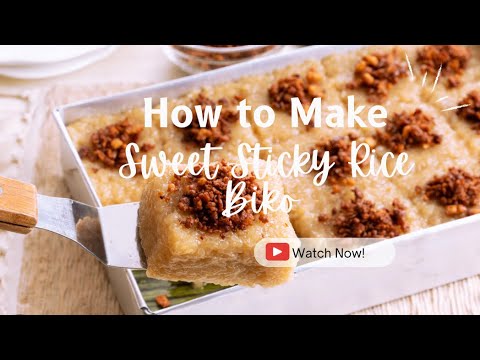 How To Make An Easy Biko | Sweet Sticky Rice | Filipino Food - YouTube