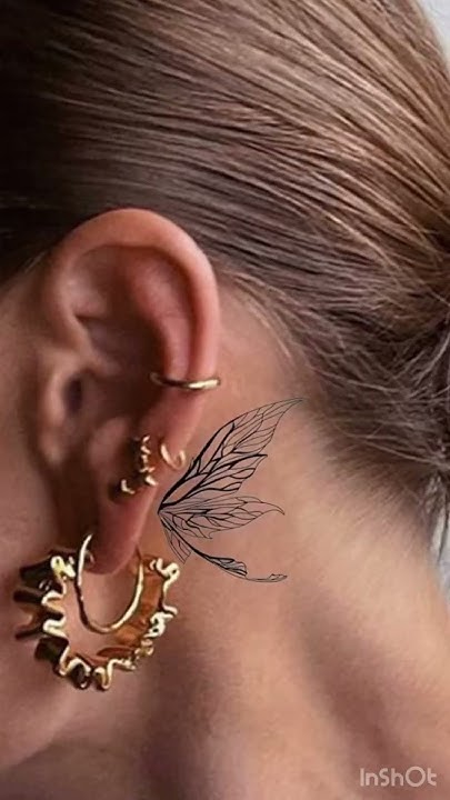تتو پشت گوشدر ضمن بیحسی برای تتو پشت گوش حتما زده میشودتتو تتوبدن Artshorts Tattoo Art