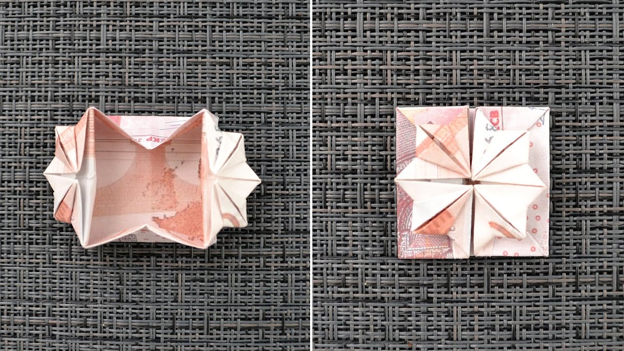 Origami GESCHENKBOX Geldgeschenk GELD FALTEN | Geschenk | Money GIFT ...