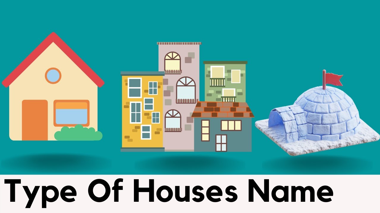 10 Type Of Houses Name With Spelling | Easy Spelling Words - YouTube