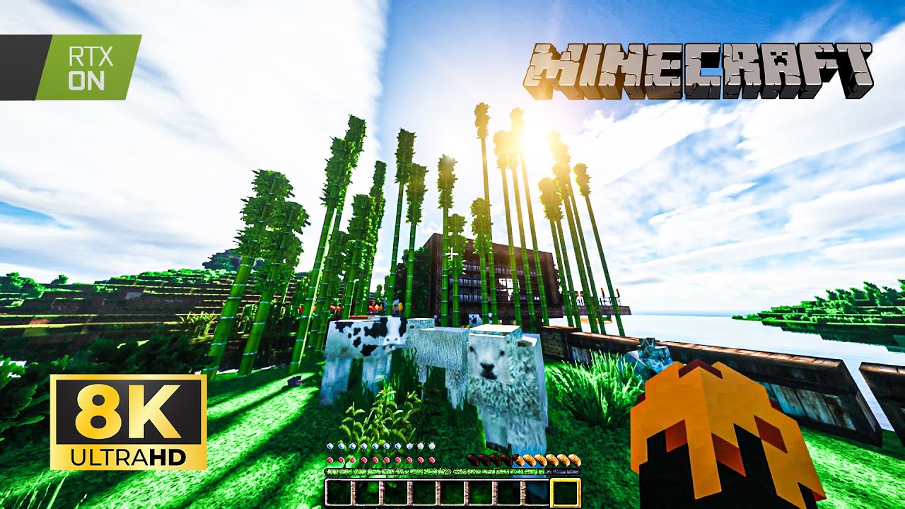 RTX 4090 | MINECRAFT SUPER ULTRA REALSTICK SHADER | LBPR + RELOD | 8K ...